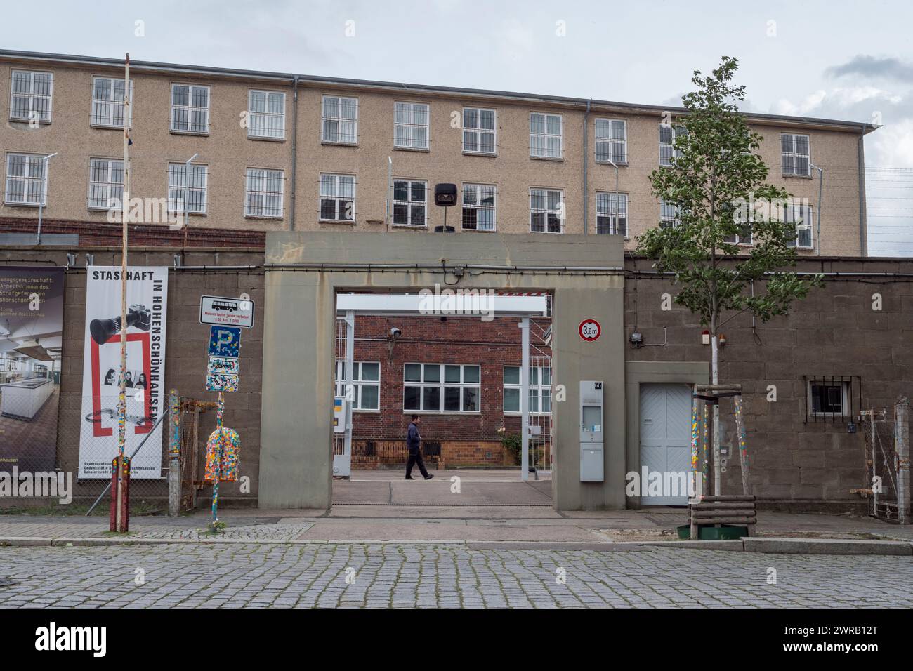 The entrance to the former Stasi interrogation centre and prison ...