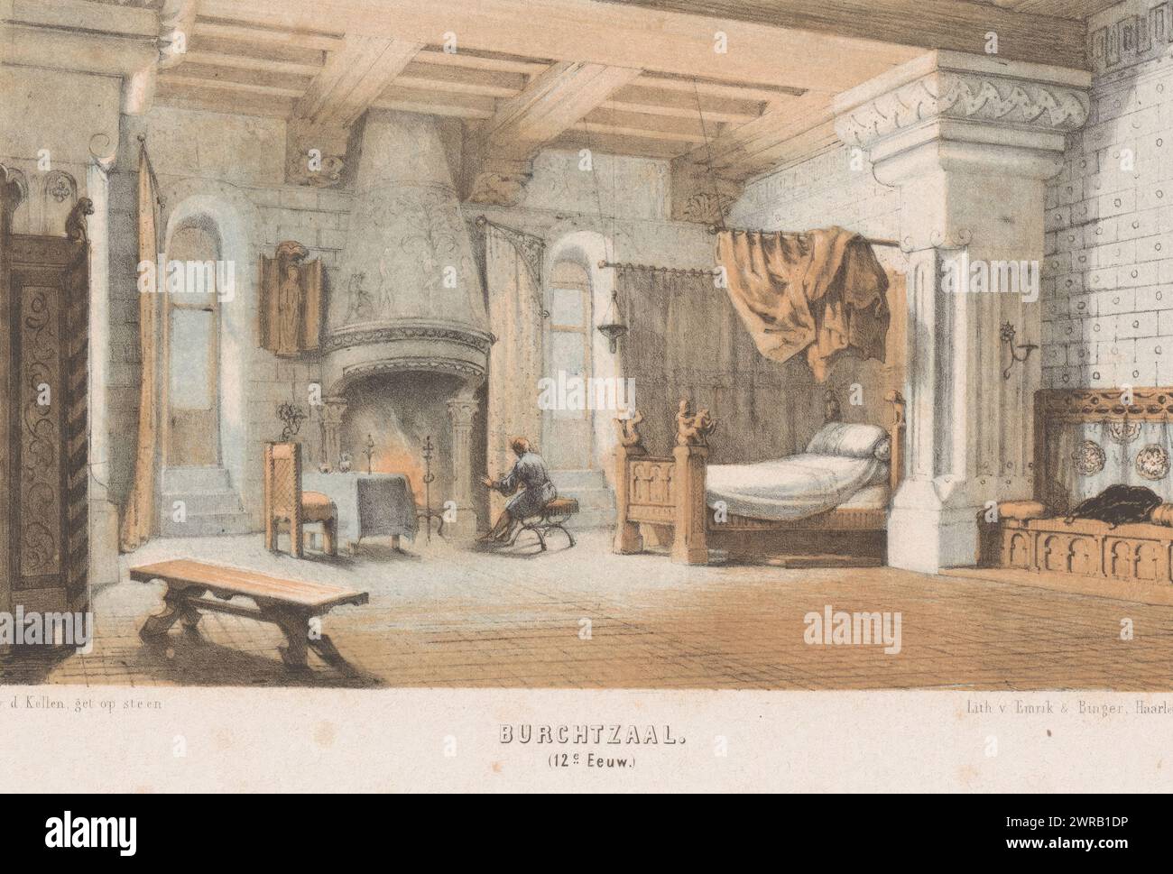 Castle Hall, 12th century, Castle Hall. (12th century) (title on object ...