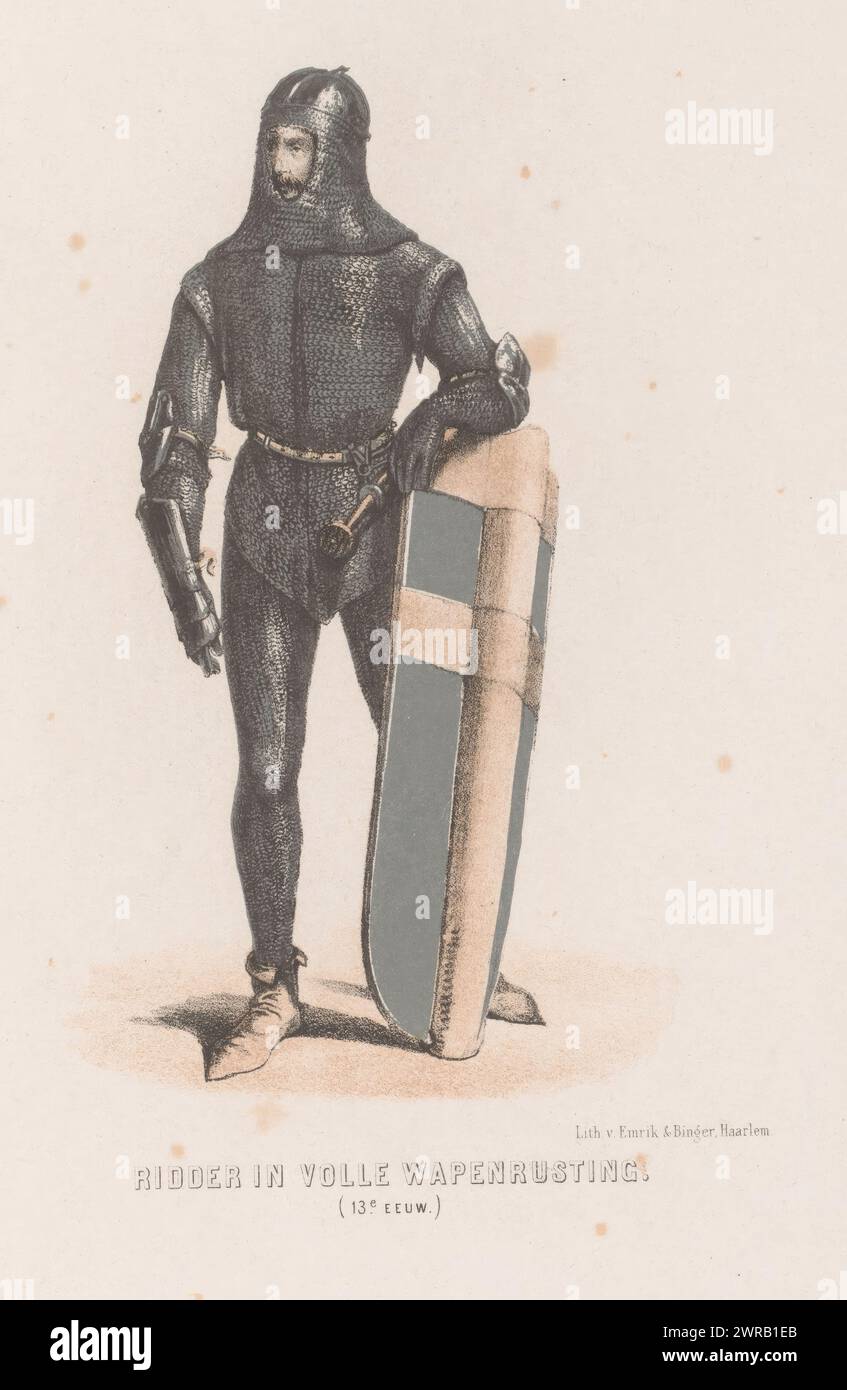 Knight in full armor, 13th century, Knight in full armor. (13th century ...
