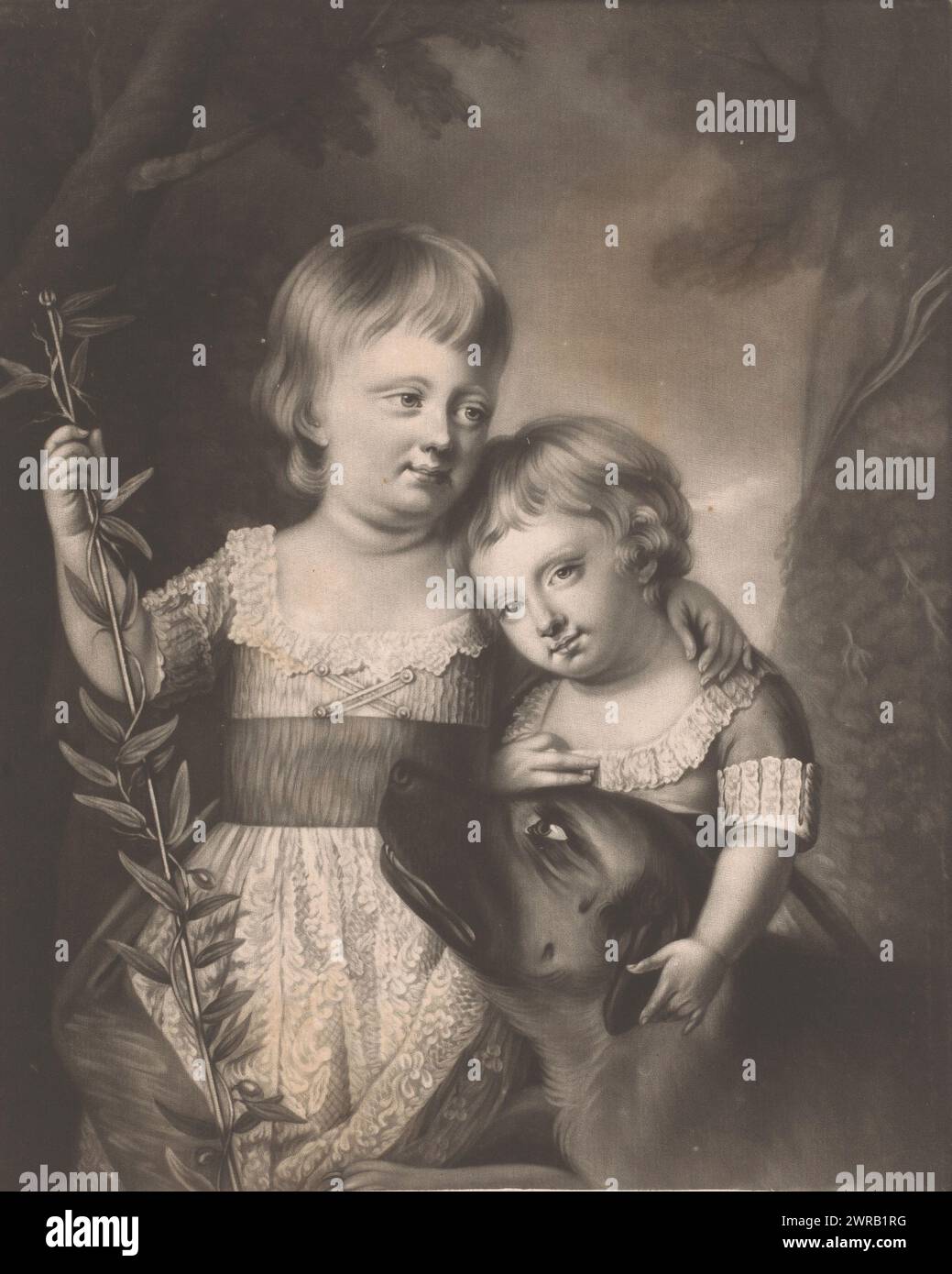 Portrait of George IV and Frederick Augustus as children, George is on ...