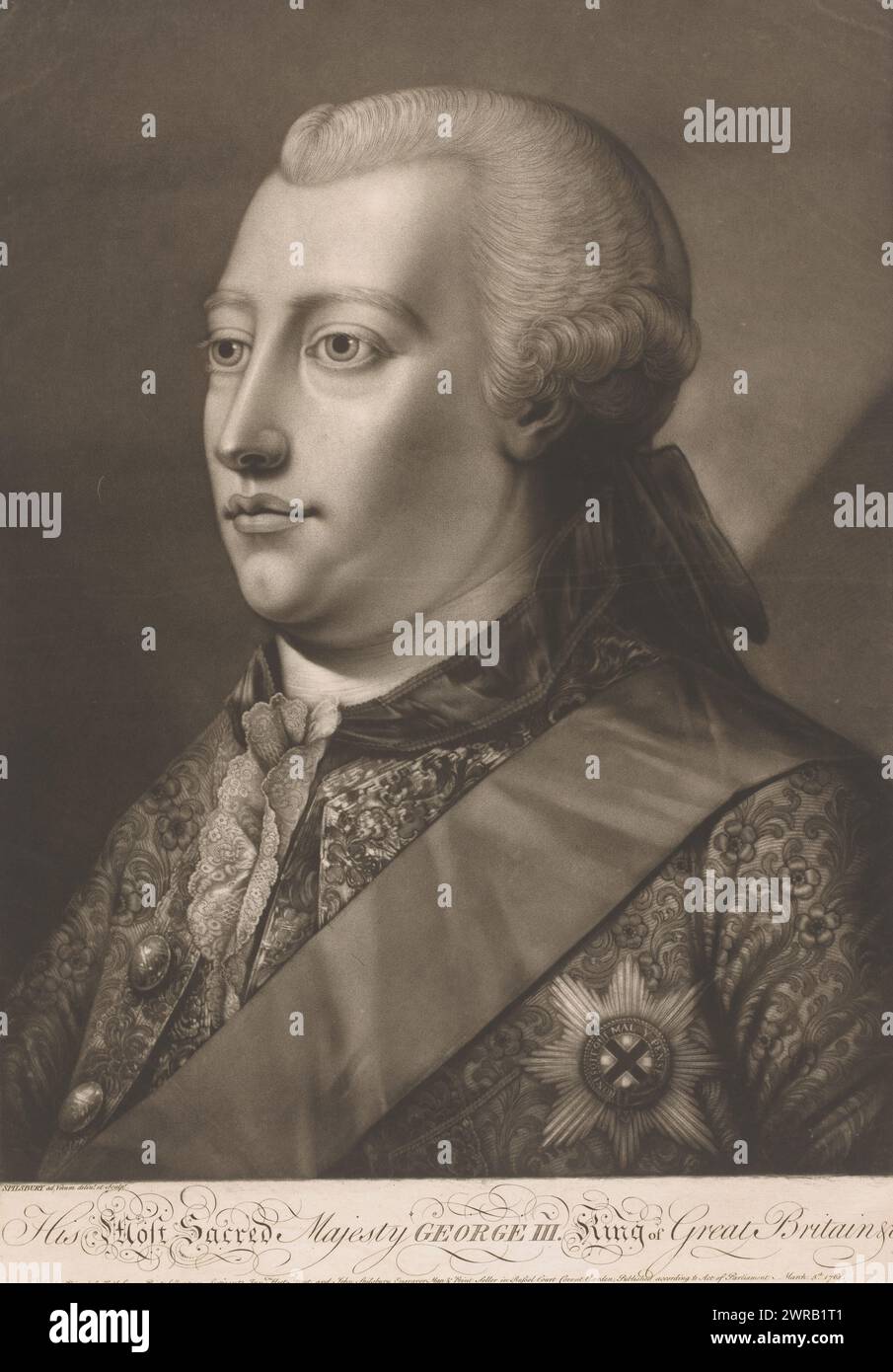 Portrait of George III of the United Kingdom, His Most Sacred Majesty ...