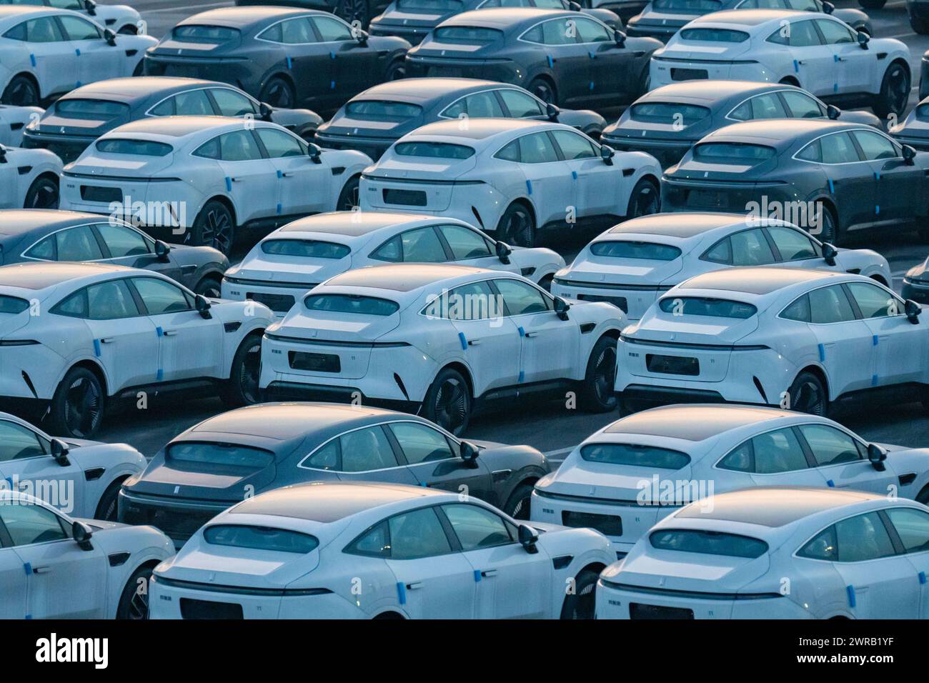 CHONGQING, CHINA - MARCH 11, 2024 - New energy vehicles are parked at ...