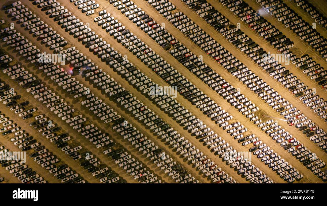CHONGQING, CHINA - MARCH 11, 2024 - New energy vehicles are parked at ...