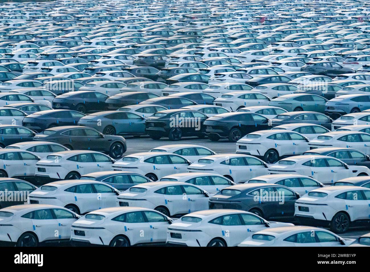 CHONGQING, CHINA - MARCH 11, 2024 - New energy vehicles are parked at ...