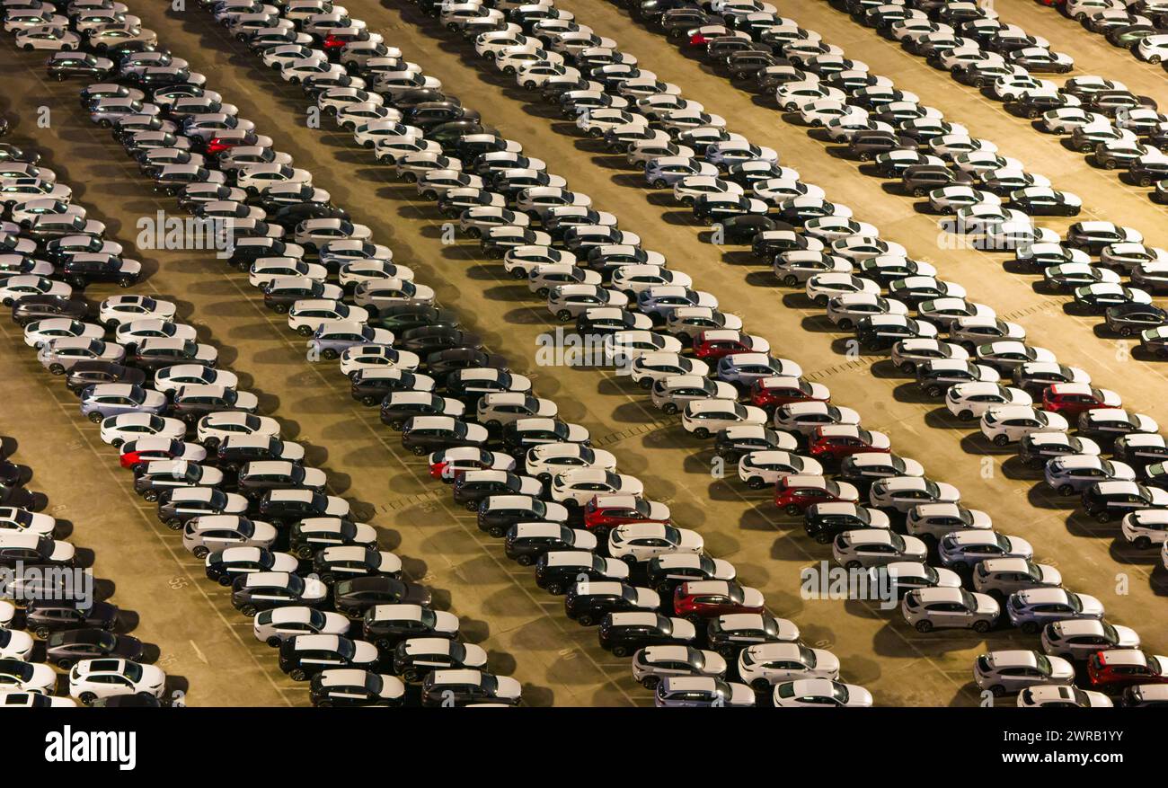 CHONGQING, CHINA - MARCH 11, 2024 - New energy vehicles are parked at ...