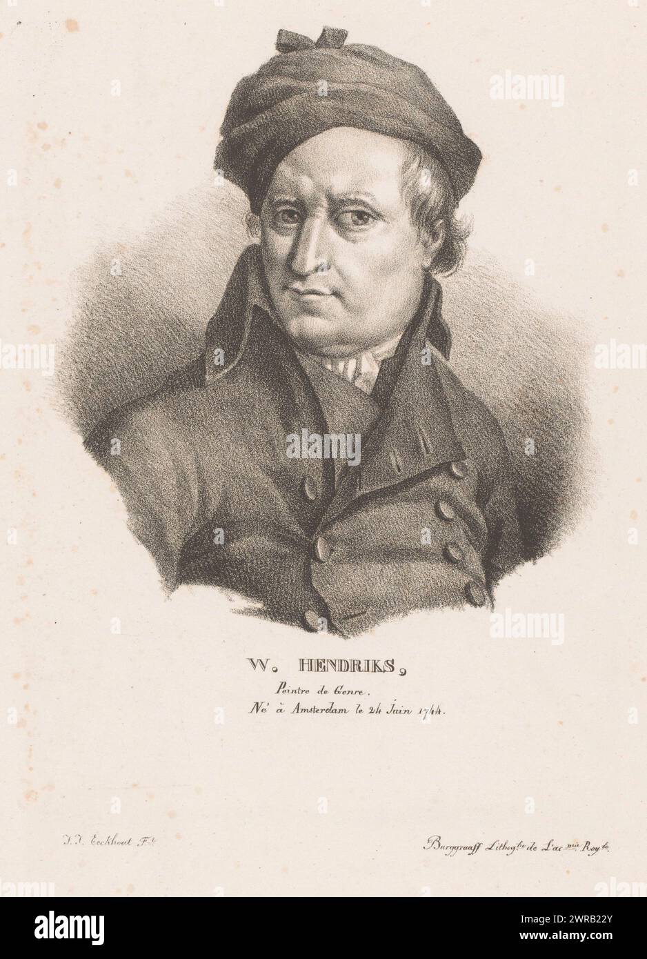 Portrait of Wybrand Hendriks, W. Hendriks (title on object), Portraits ...