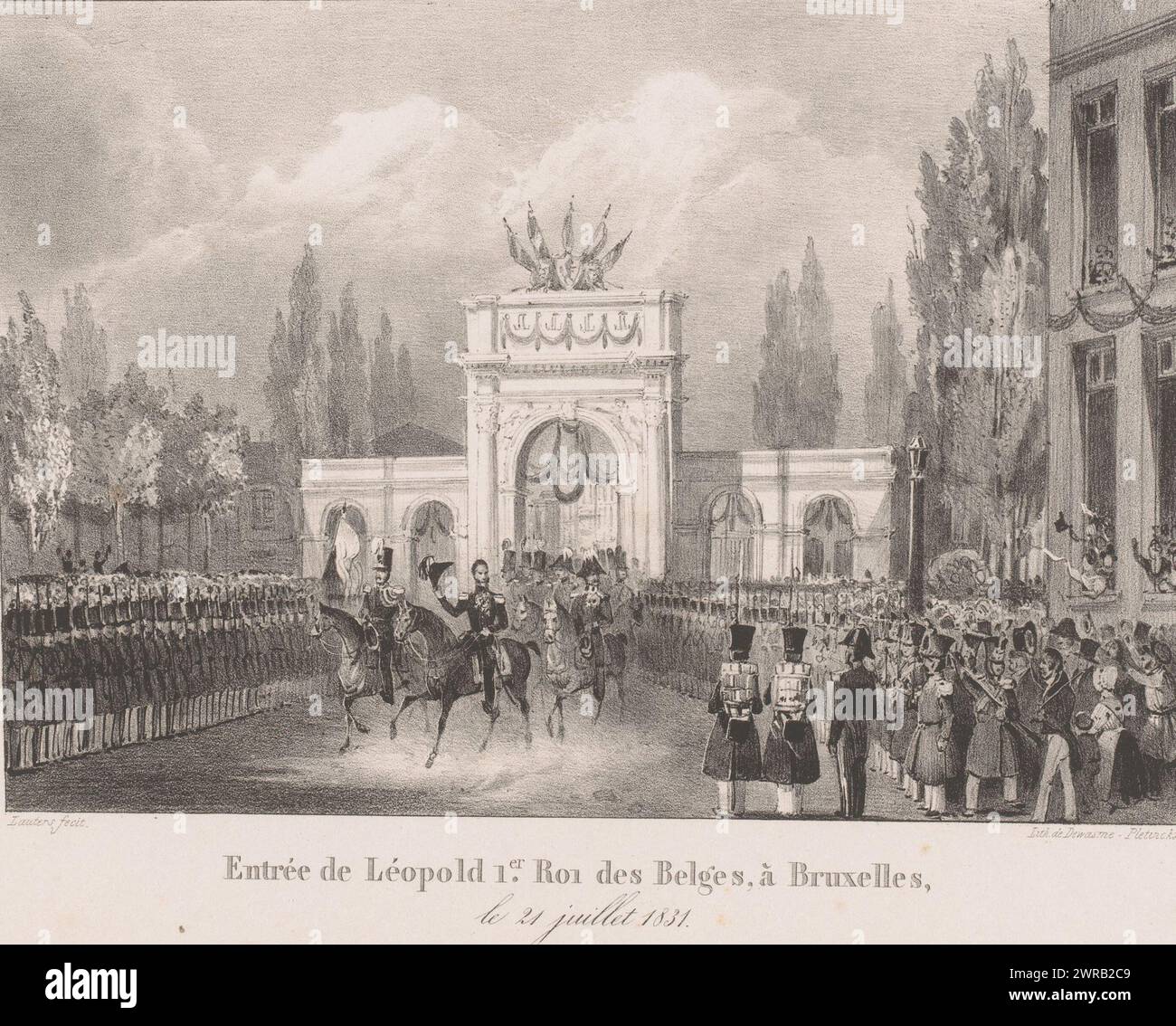 Entree de leopold 1 er roi des belges hi-res stock photography and ...