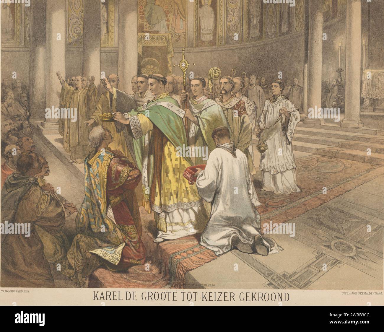 Charlemagne crowned emperor, Charlemagne crowned emperor (title on ...