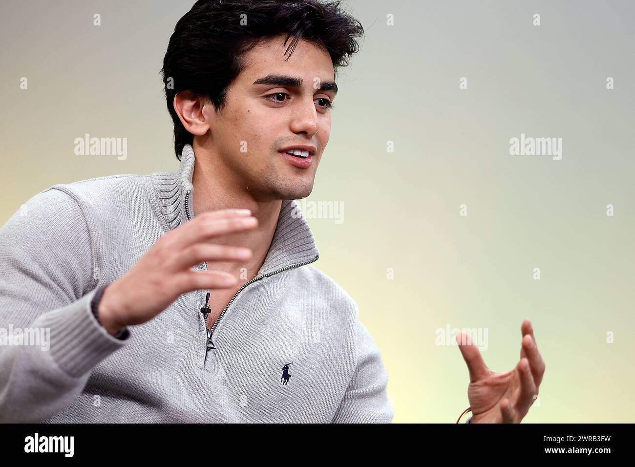 Berlin, Germany. 11th Mar, 2024. Actor Mido Kotaini during an interview ...