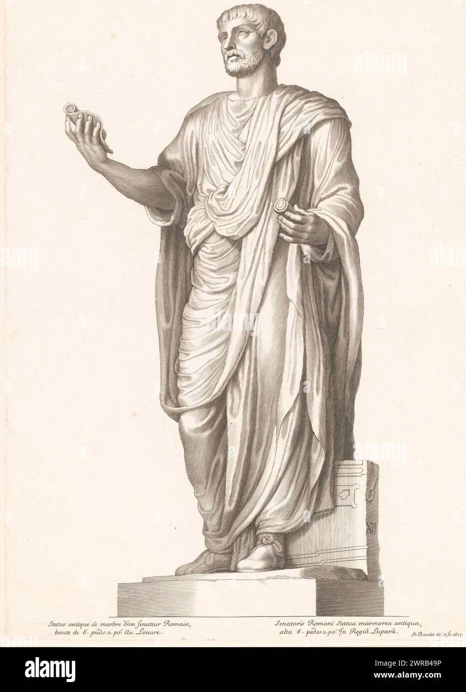 Senatoris romani statua marmorea antiqua hi-res stock photography and ...