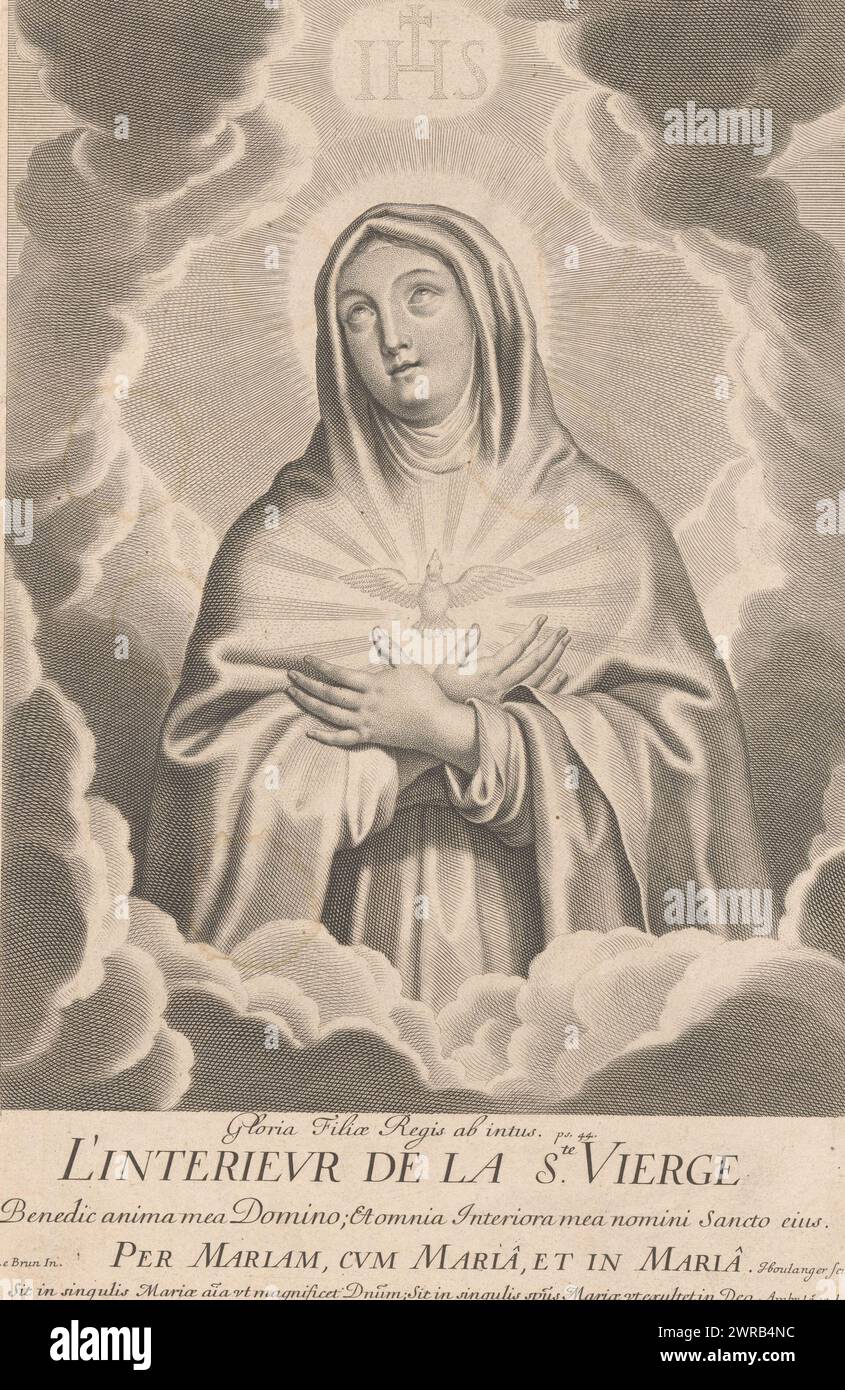 Holy Trinity in Mary, L'Interieur de la Ste. Vierge (title on object ...