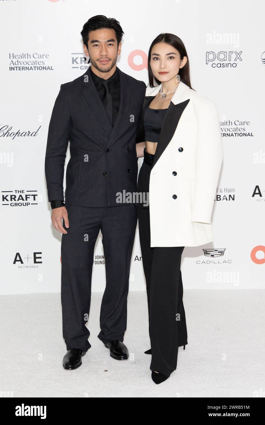 West Hollywood, USA. 10th Mar, 2024. Justin Cheng and Maria Zhang ...