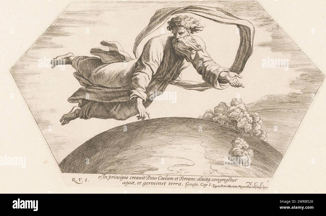 God creates the heaven and the earth, Raphael Bible (series title ...