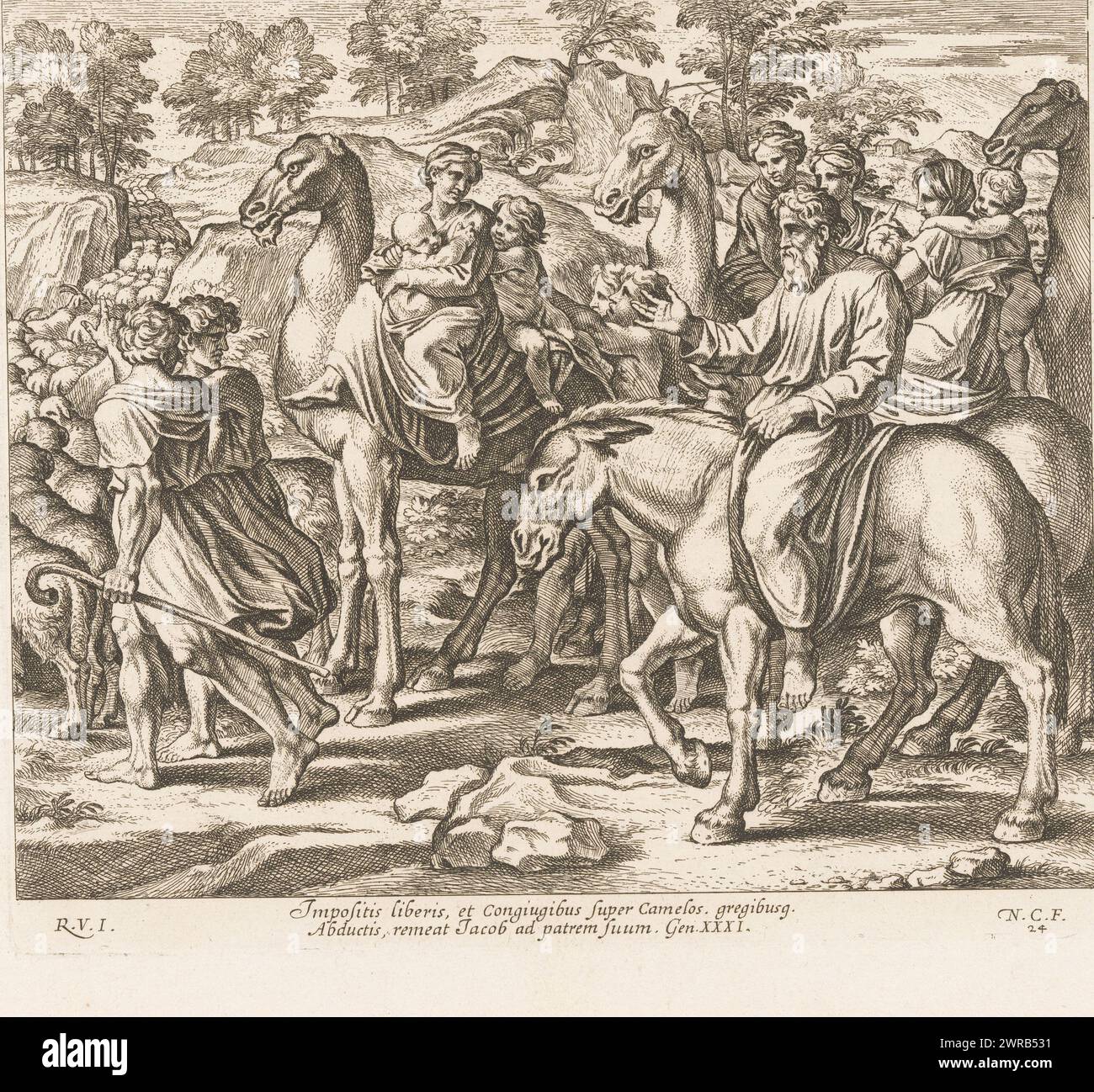 Return of Jacob to his father Isaac, Raphael Bible (series title ...