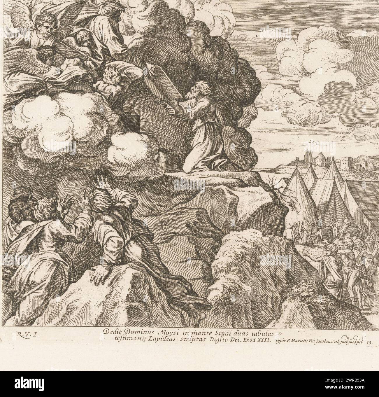 Moses Receives the Tables of the Law, Raphael Bible (series title ...