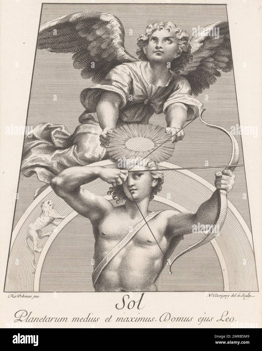 Apollo as Sol with angel, Sol (title on object), Series after paintings ...