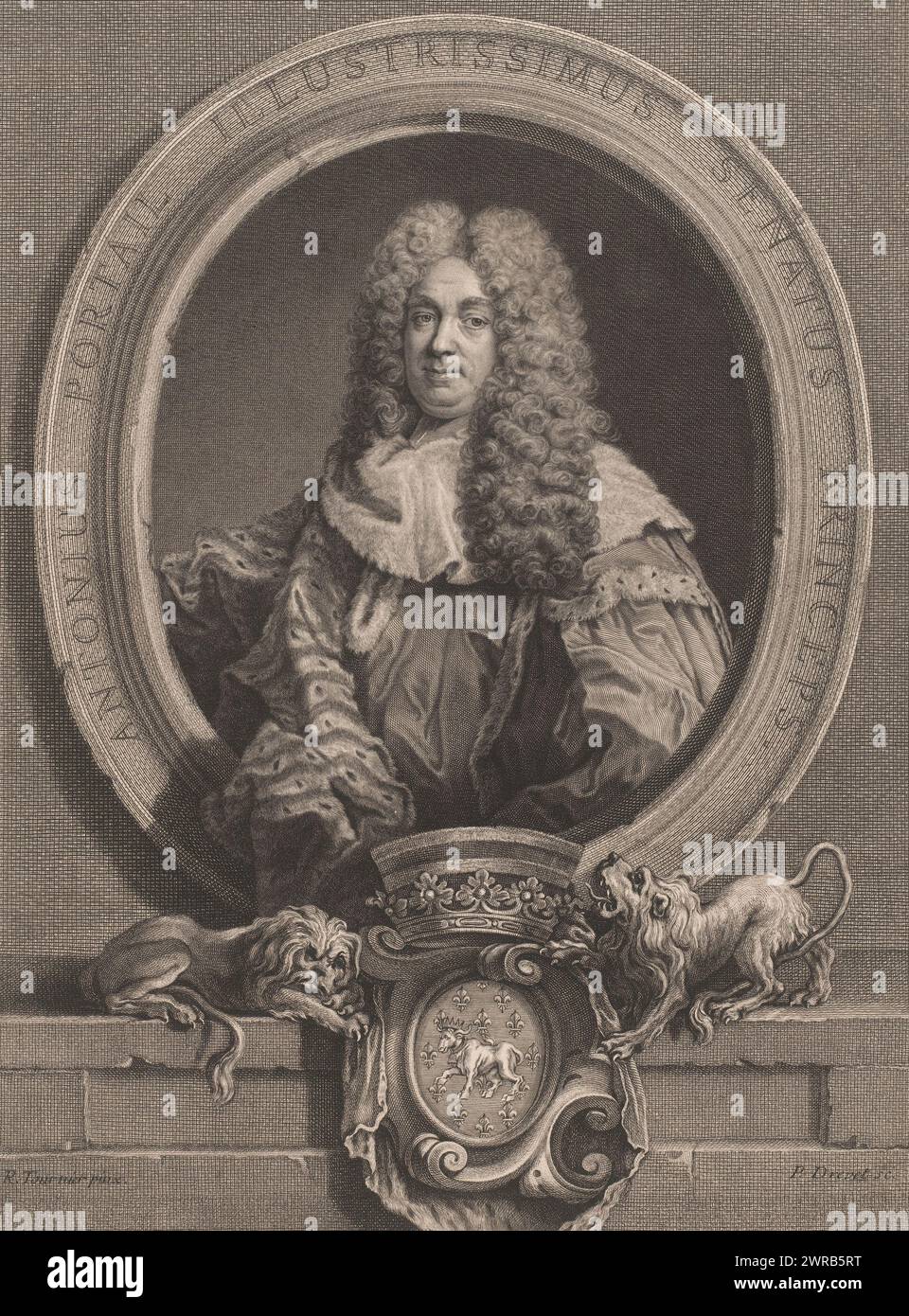 Portrait of Antoine Portail, Antonius Portail illustrissimus senatus ...