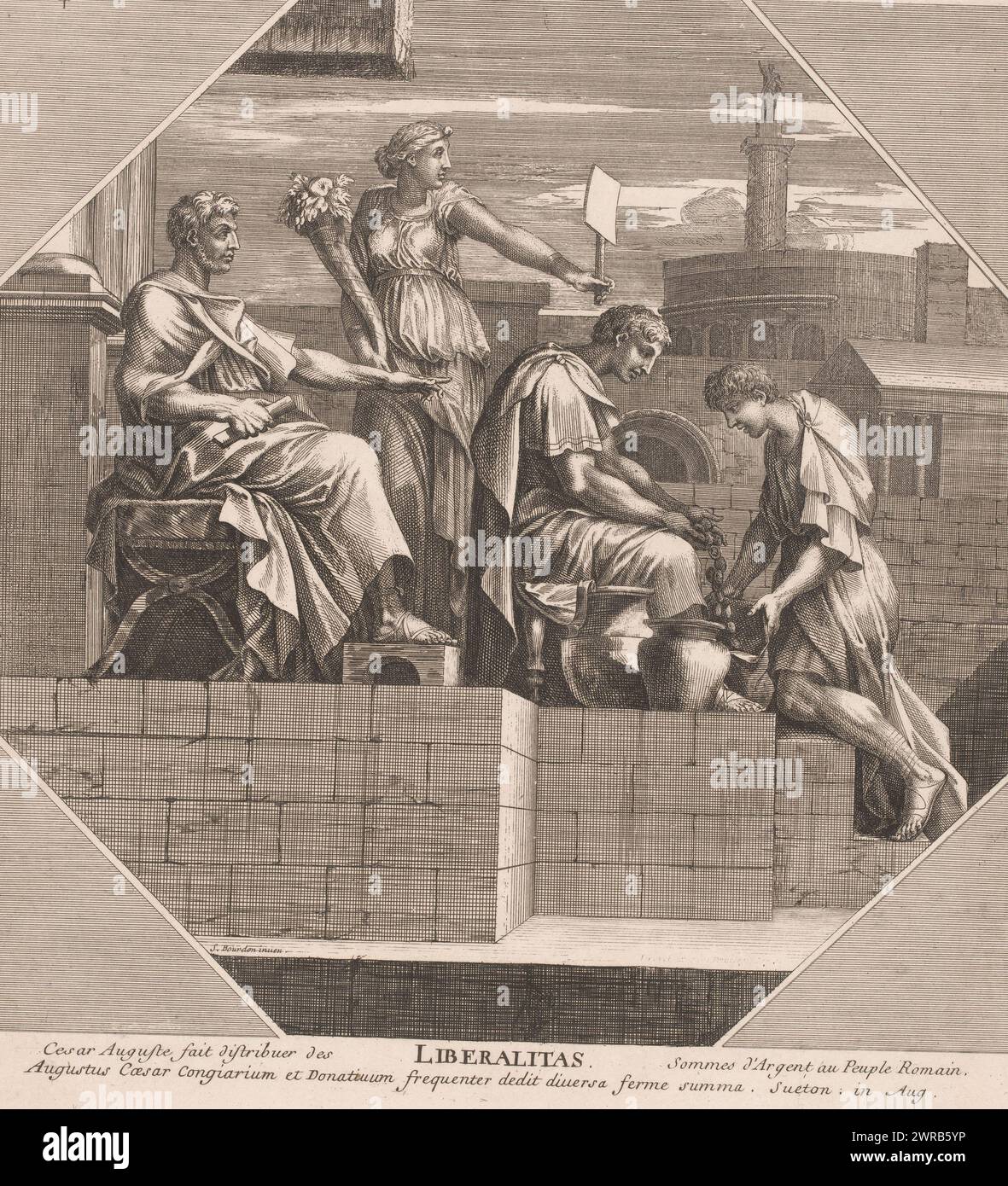 Generosity, Liberalitas (title on object), Les Vertus et les Arts ...