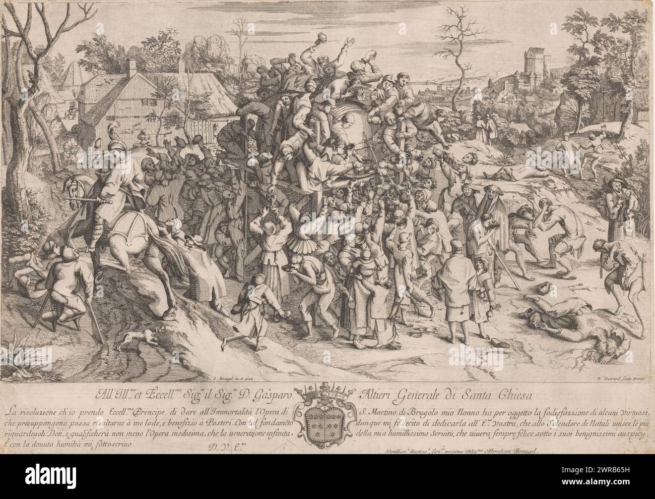 Wine of the St. Martin's Day, print maker: Nicolas Guérard, after ...