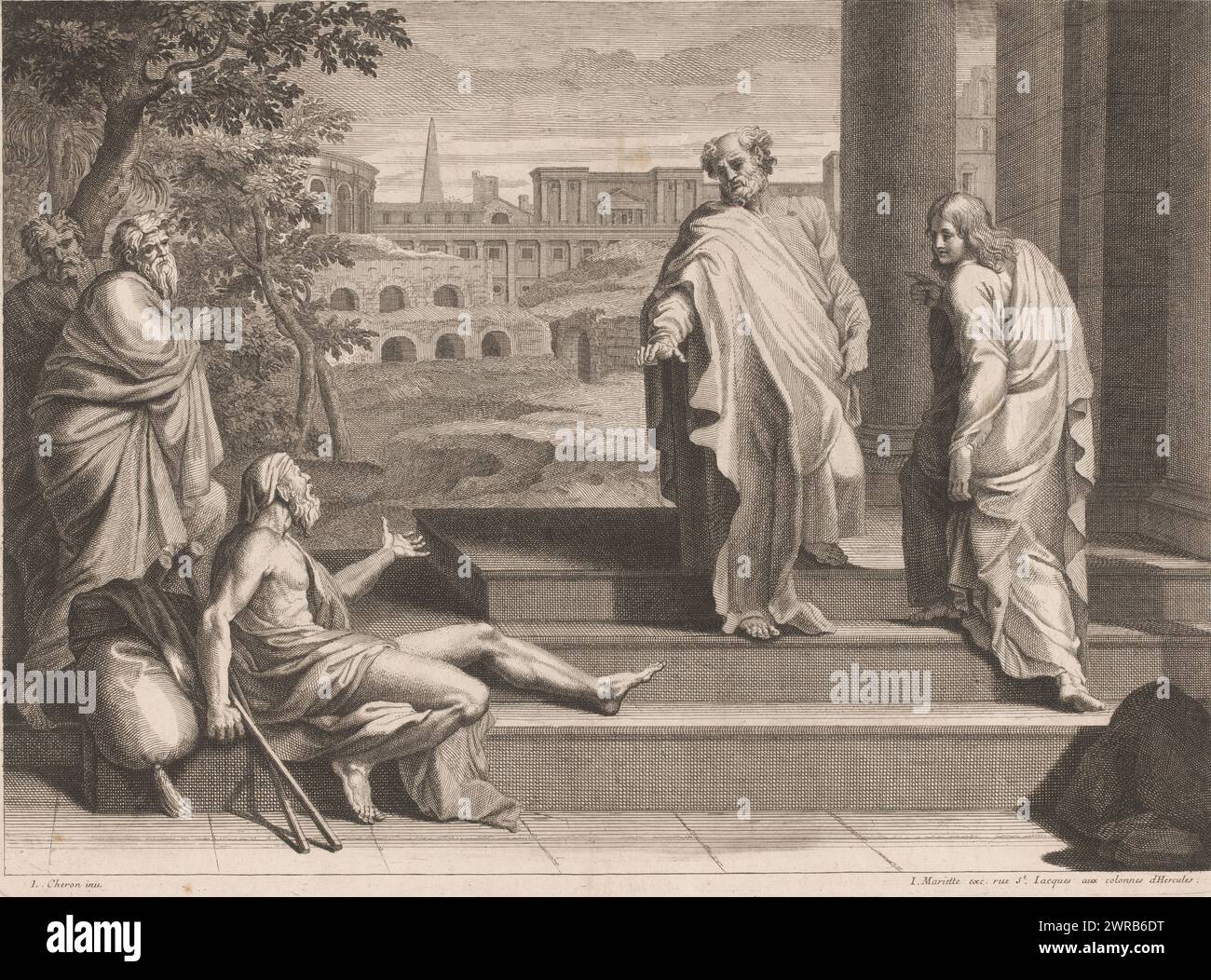 Peter and John heal a paralyzed man at the temple gate. The performance ...