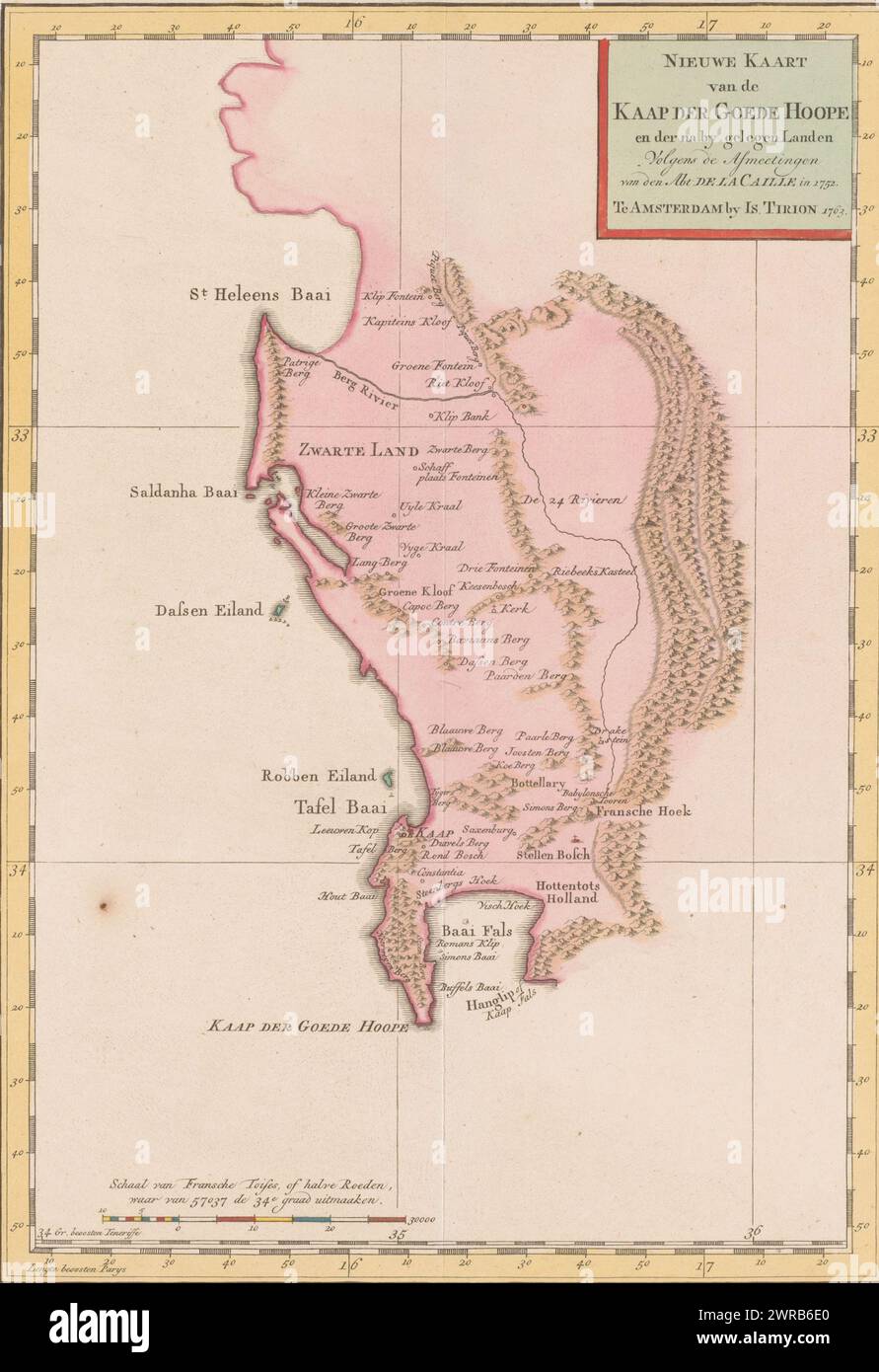 Cape of good hope map hi-res stock photography and images - Alamy