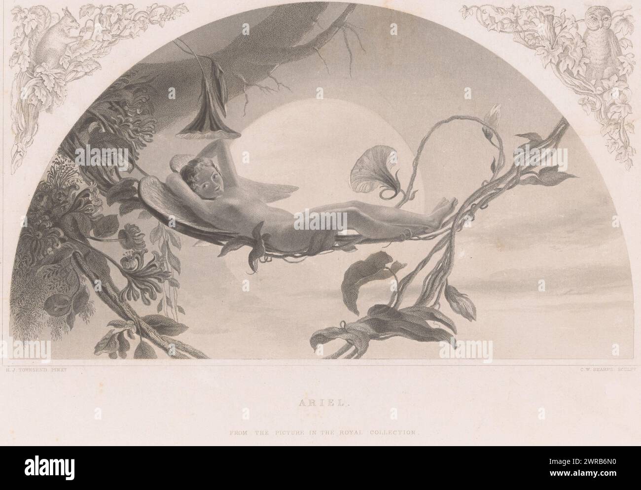 Winged female figure lying hi-res stock photography and images - Alamy