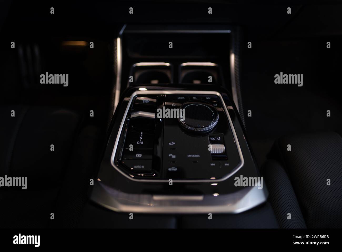 Close Up Center Console Interior Bmw 7er Limousine G70 Luxurious