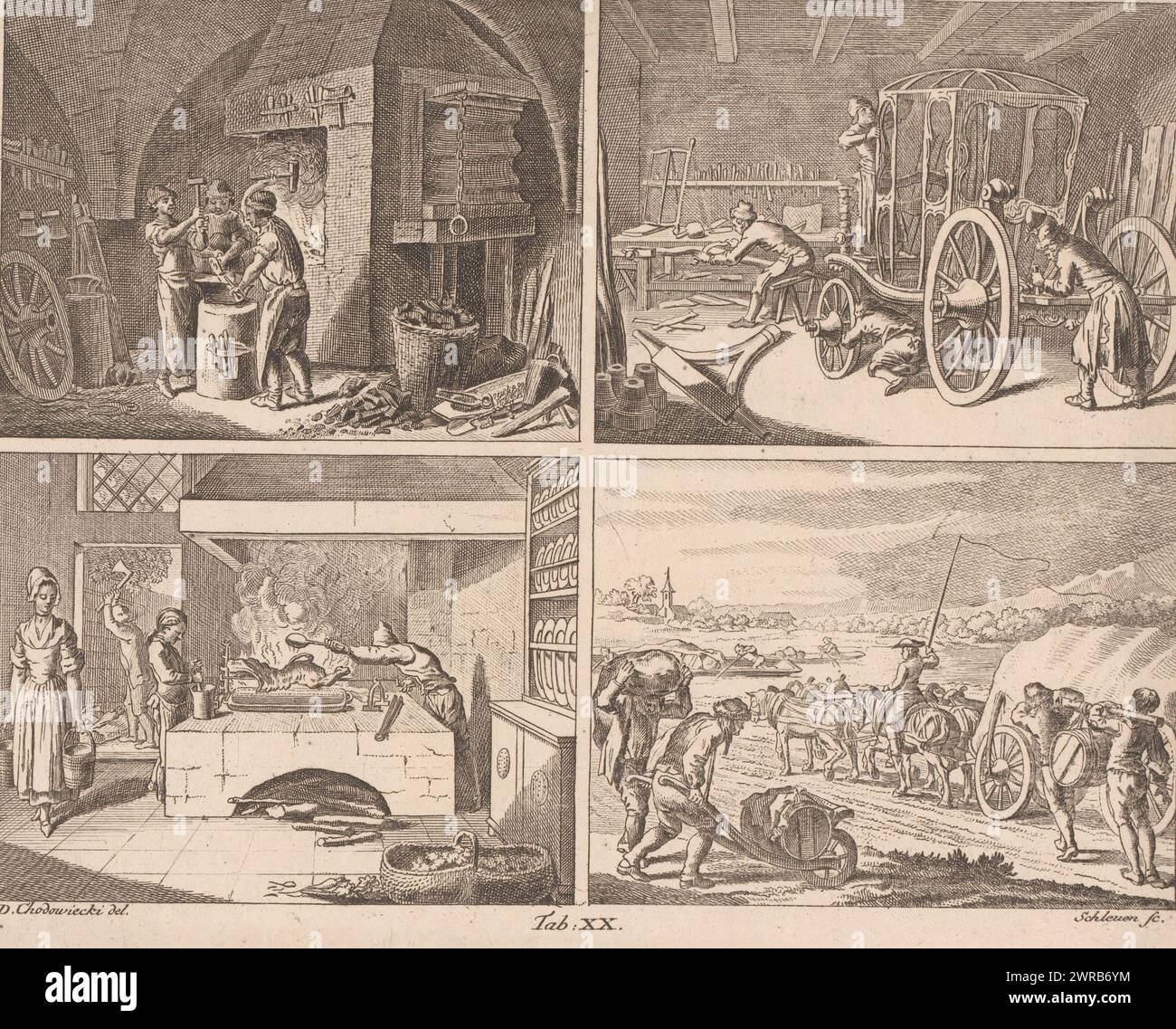 Four encyclopedic representations, Smid; wheelwright; cook; freight ...