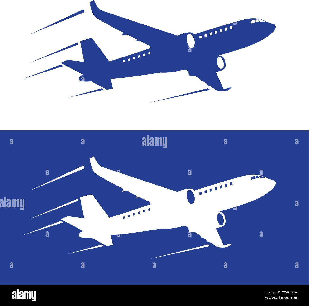 Airplane in sky icon. Plane silhouette on transparent and blue ...