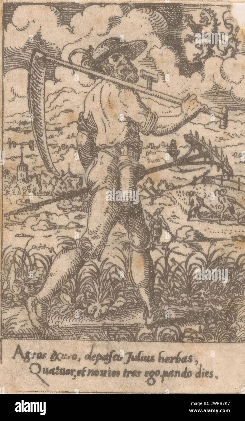 July, Months (series title), print maker: anonymous, after design by ...