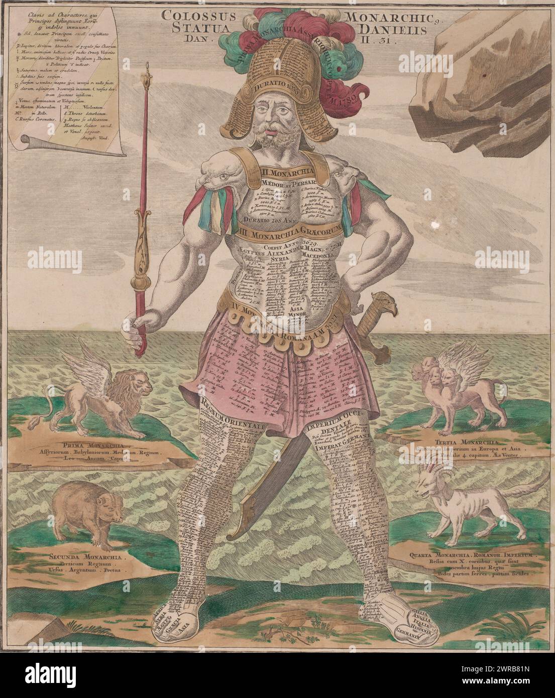 Statue of Daniel with timeline of monarchies, Colossus Monarchic Statua ...