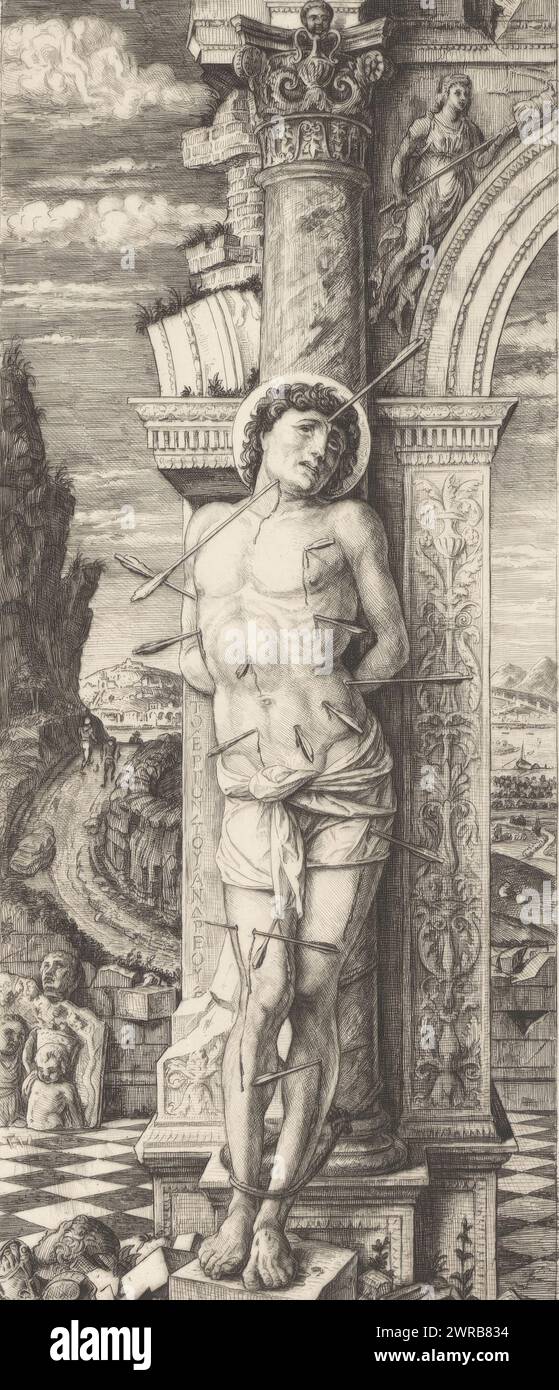 Saint Sebastian, Der saint Sebastian (title on object), print maker ...