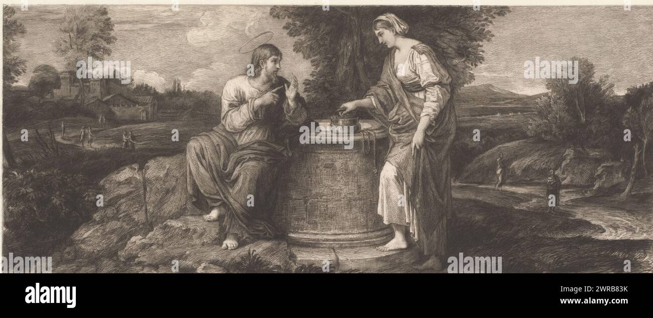 Christ and the Samaritan woman, Christus und die Samariterin (title on ...