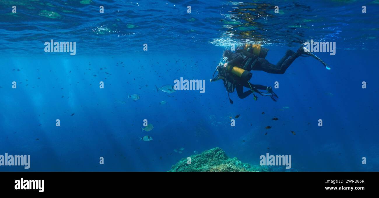 Dive diver diving hi-res stock photography and images - Alamy
