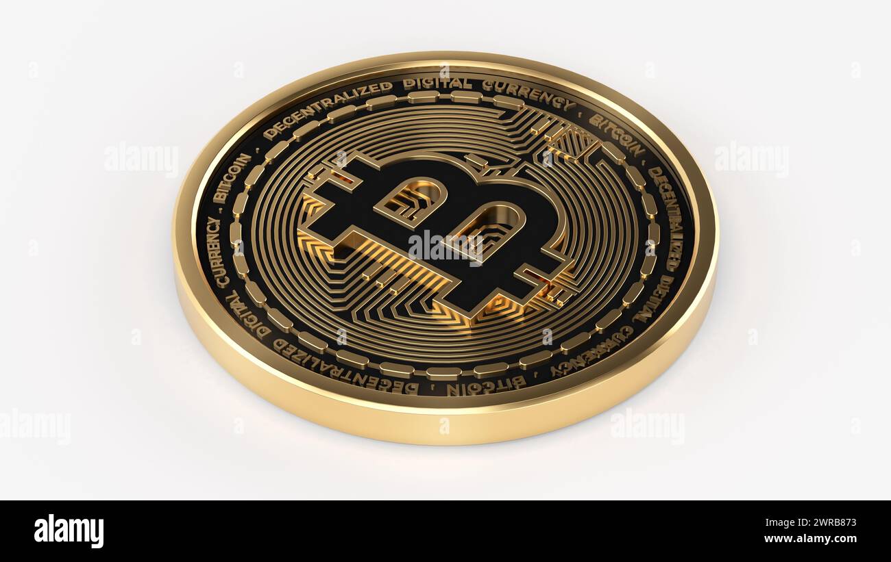 Bitcoin Gold coin background image Stock Photo - Alamy
