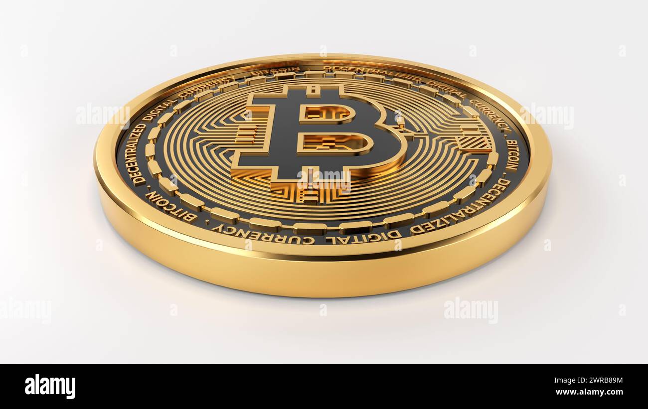 Bitcoin Gold coin background image Stock Photo - Alamy