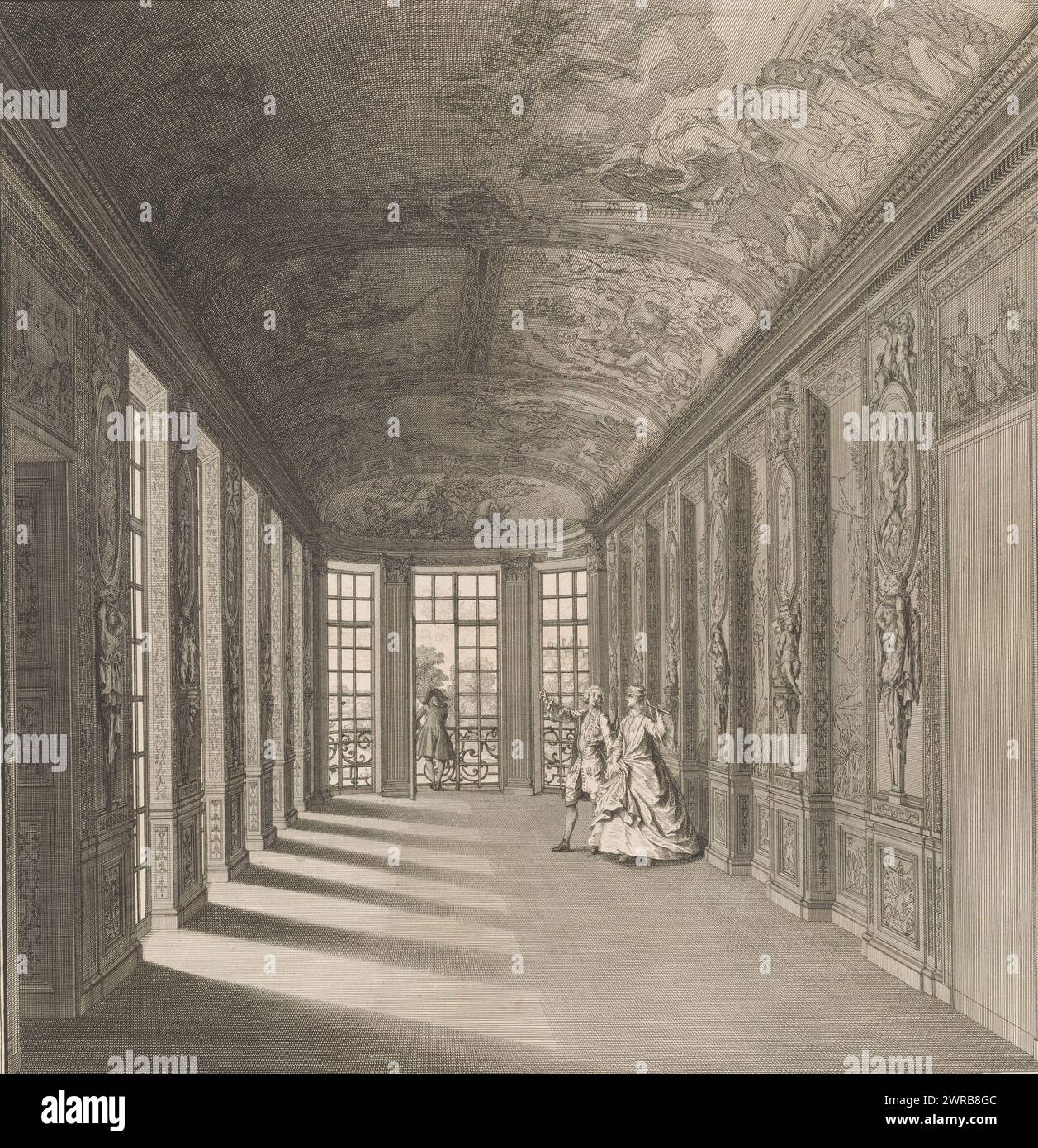 Interior of the Gallery of Hercules at the Hôtel Lambert, Les peintures ...