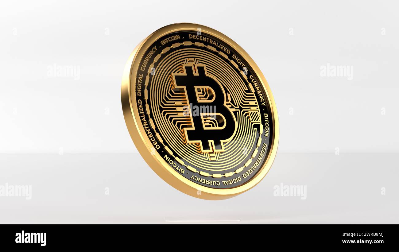 Bitcoin Gold coin background image Stock Photo - Alamy