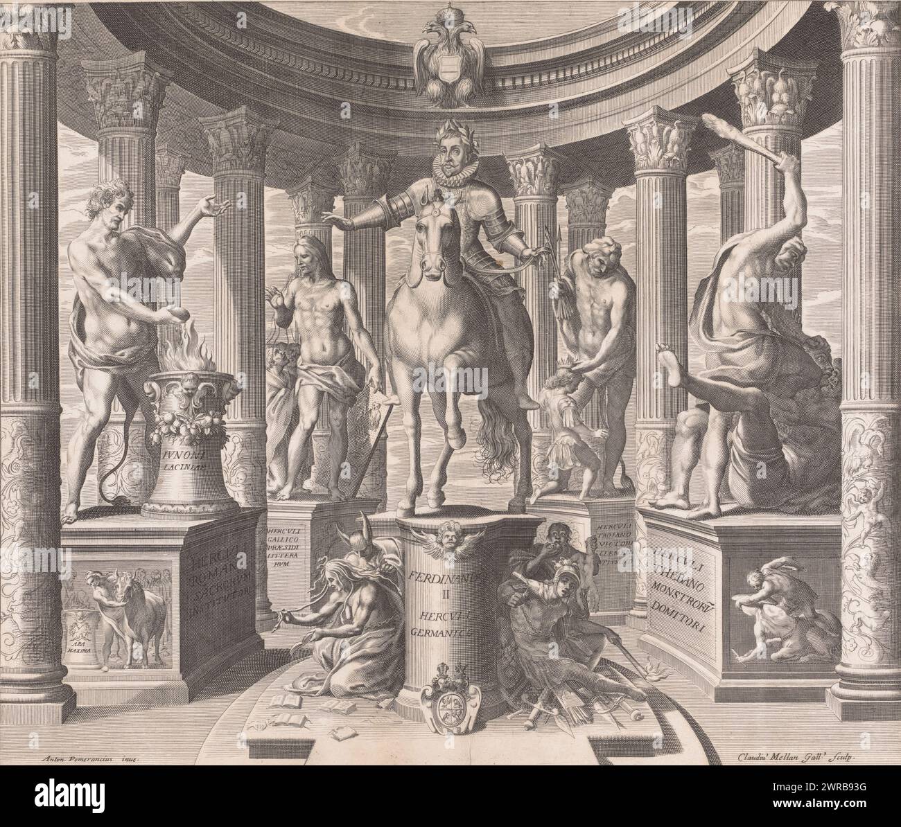 Allegory in honor of Emperor Ferdinand II of Habsburg, Statue of ...