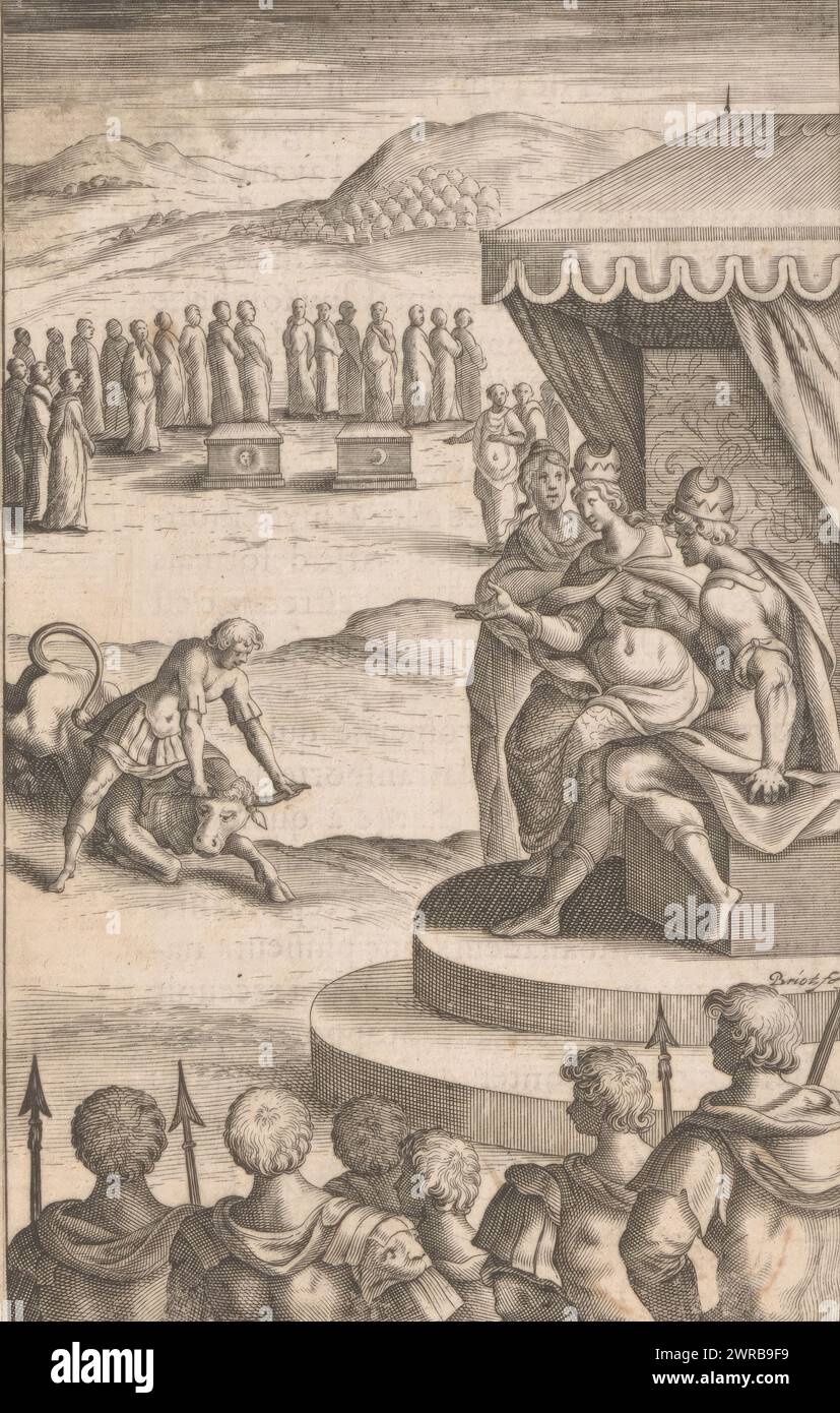 Gifts presented to the Ethiopian king and Theagenes slays the bull ...