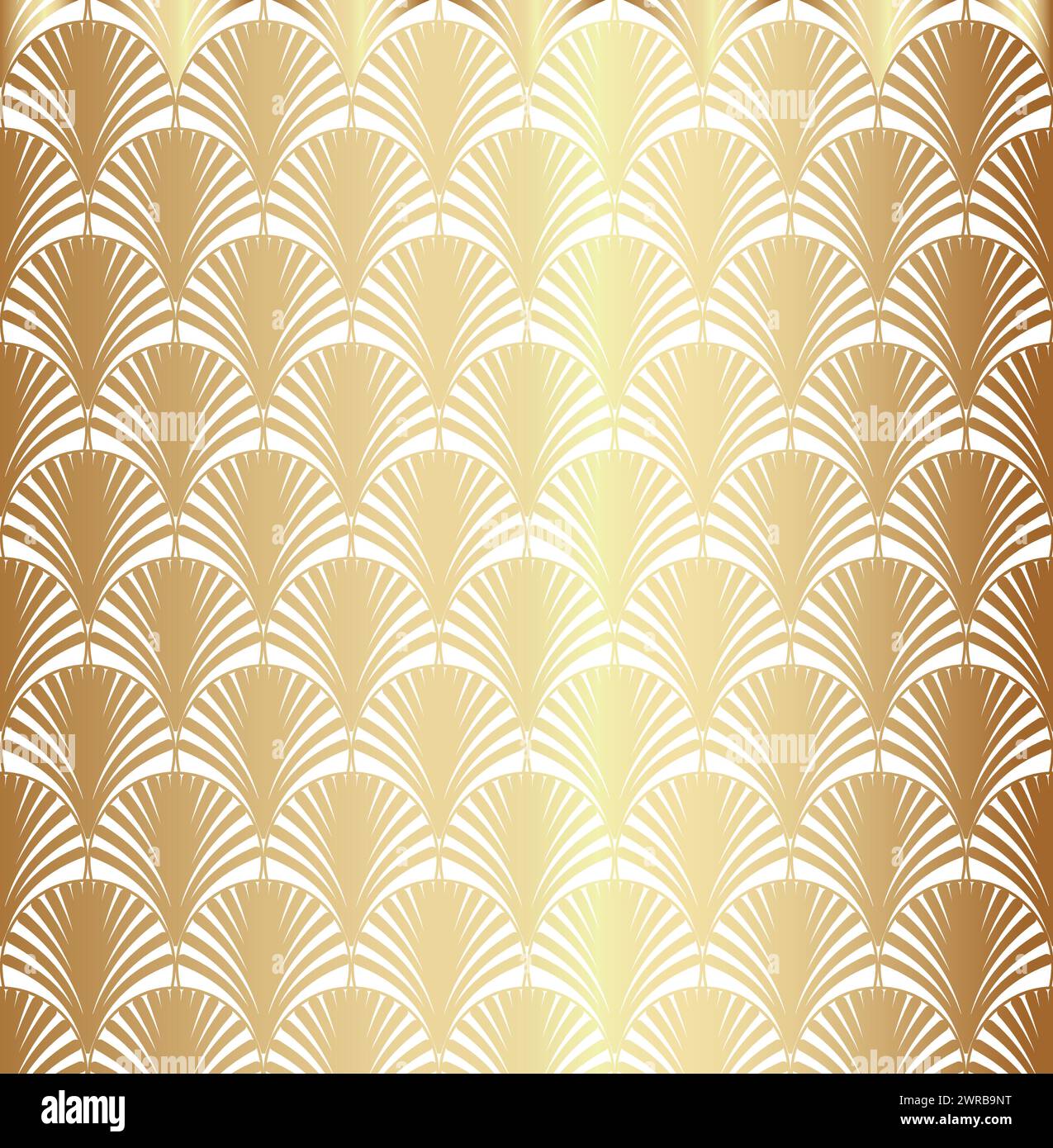 Gold White Geometric Art Deco Pattern Design Stock Vector Image & Art ...