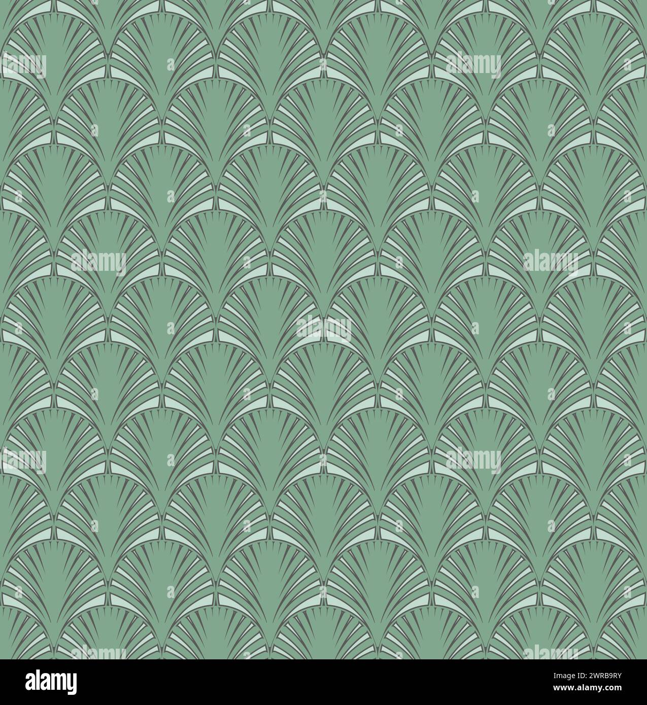 Green Geometric Art Deco Pattern Design Stock Vector Image & Art - Alamy
