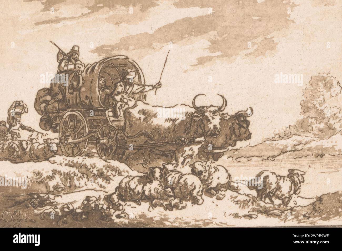 Covered wagon pulled by oxen hi-res stock photography and images - Alamy