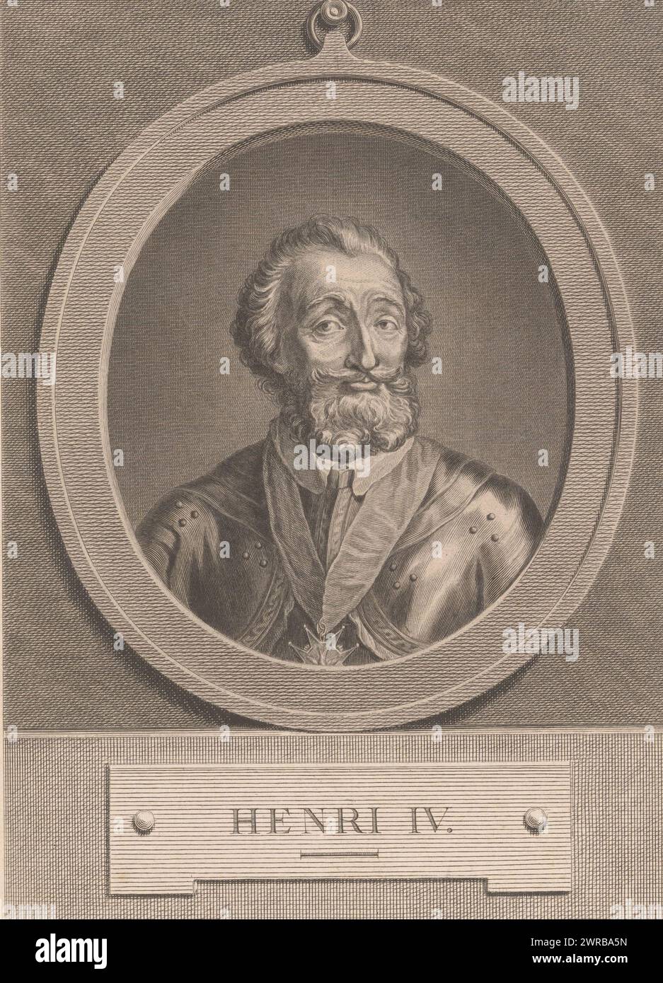 Portrait of Henry IV, King of France and Navarre, Henri IV (title on ...