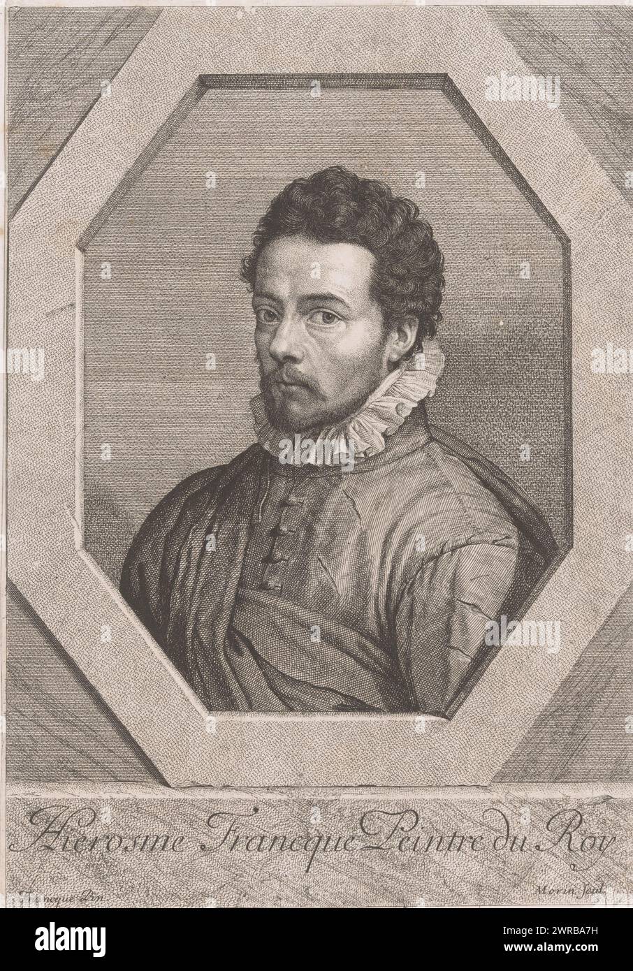 Portrait Of Hieronymus I Francken Print Maker Jean Morin After