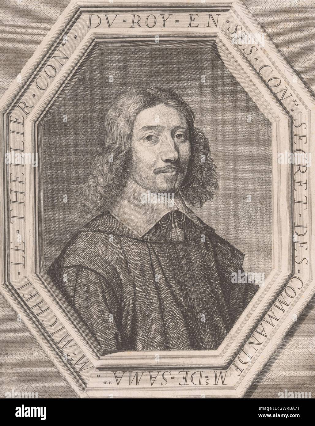 Portrait of Michel le Tellier, print maker: Jean Morin, after painting ...