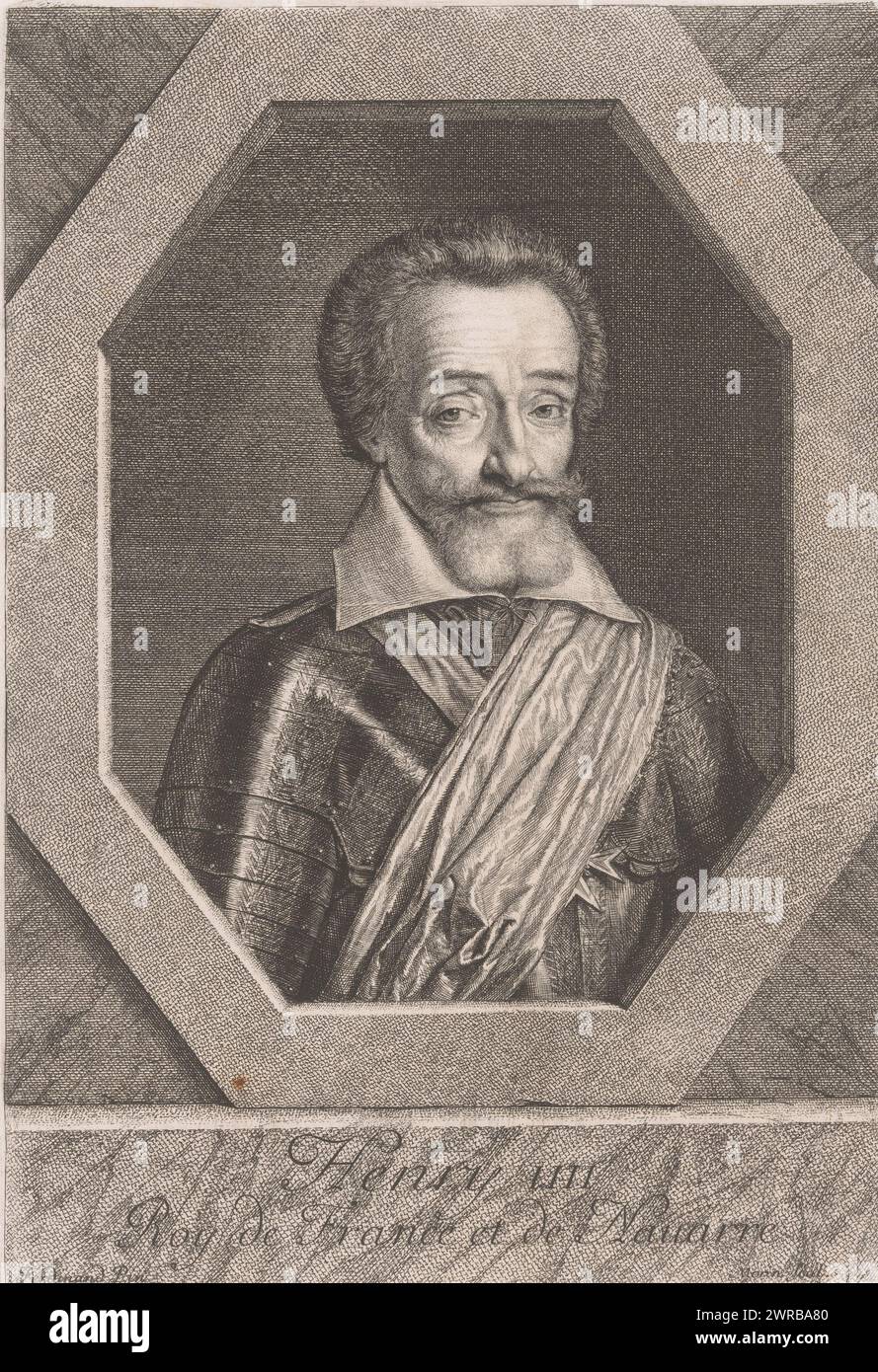 Portrait of Henry IV, King of France and Navarre, print maker: Jean ...