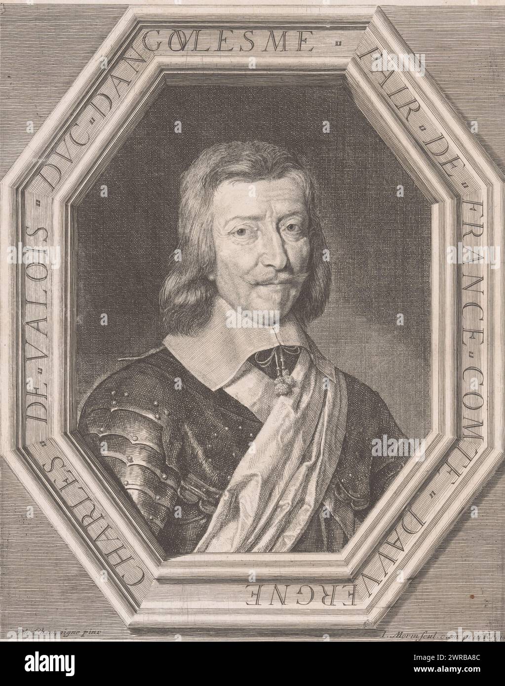 Portrait of Charles de Valois, Duke of Angoulême, print maker: Jean ...