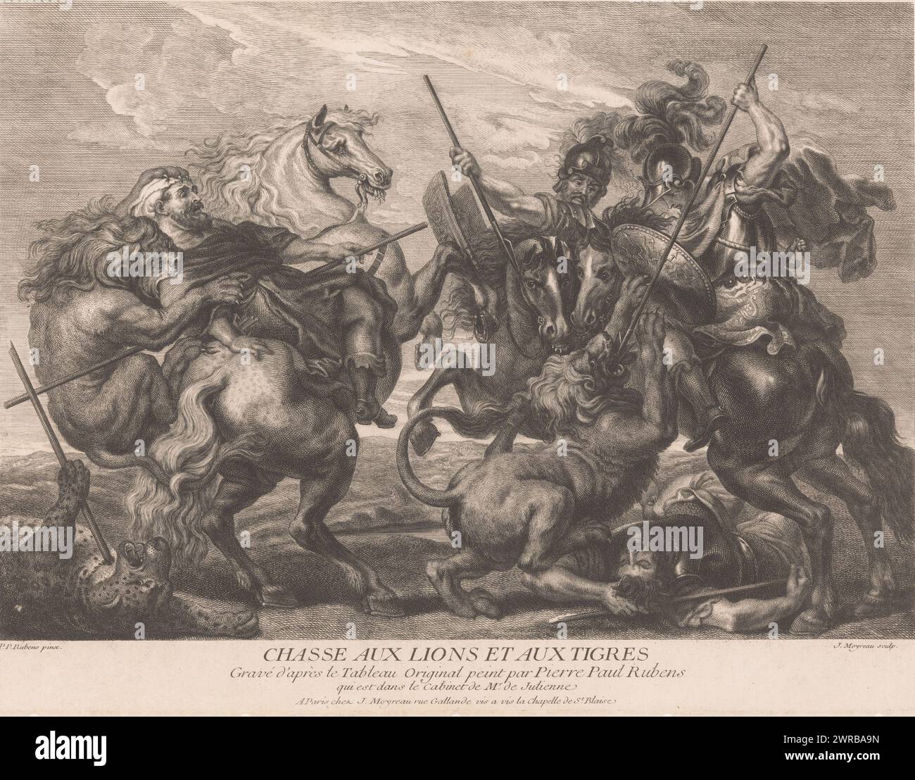 Chasse aux lions et aux tigres hi-res stock photography and images - Alamy