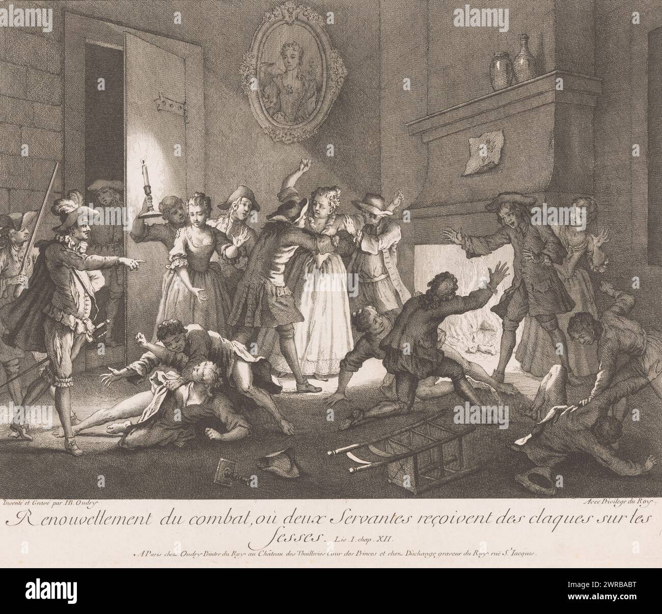 Renouvellement du combat ou deux servantes hi-res stock photography and ...